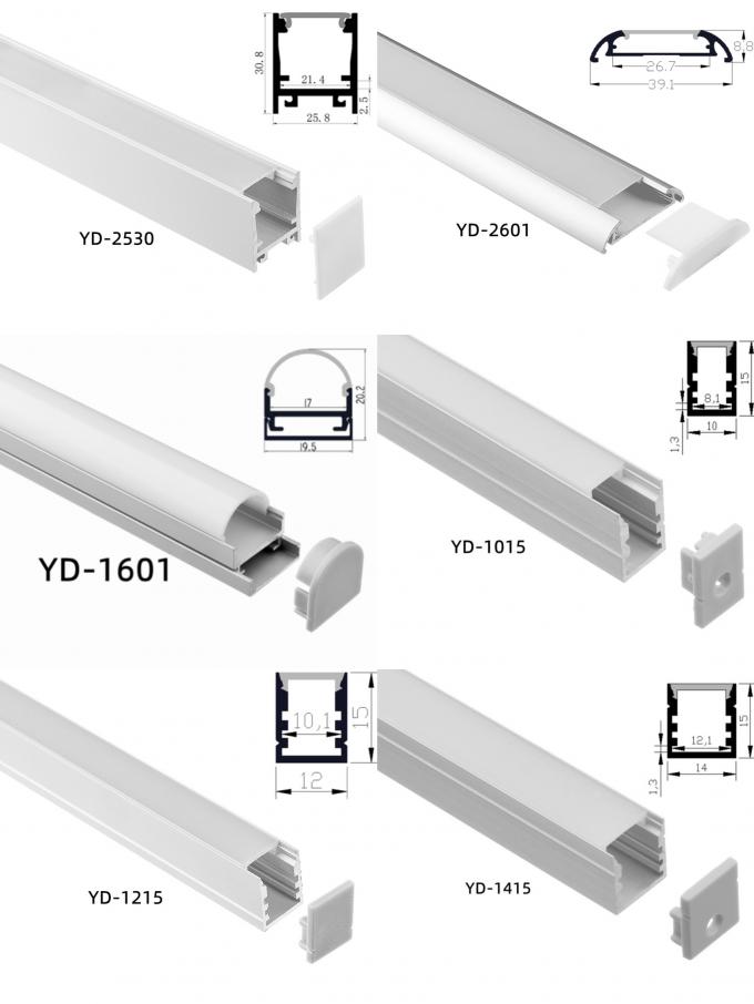 18*13mm Surface Mounted LED Profile Aluminium Extrusion Profile for Led ...