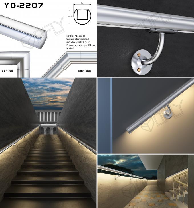 Waterproof Handrail LED Aluminum Profile Stainless Steel Profile ...