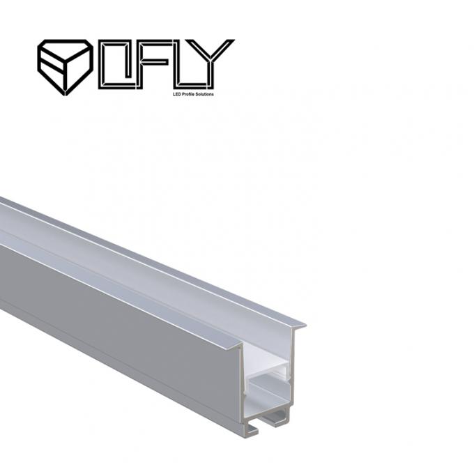 Anti Glare Recessed Aluminium Led Profile 24mm Anodized Finished