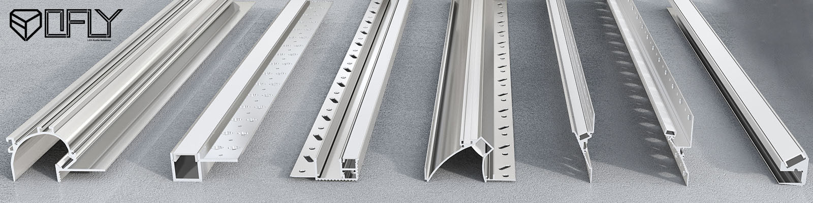 Durable 50*35mm Recessed LED Profile Aluminum Channel With Soft Lighting