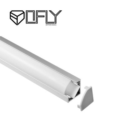 Suspended Aluminum LED Strip Extrusions Anodized 60mm Round 180 Degree