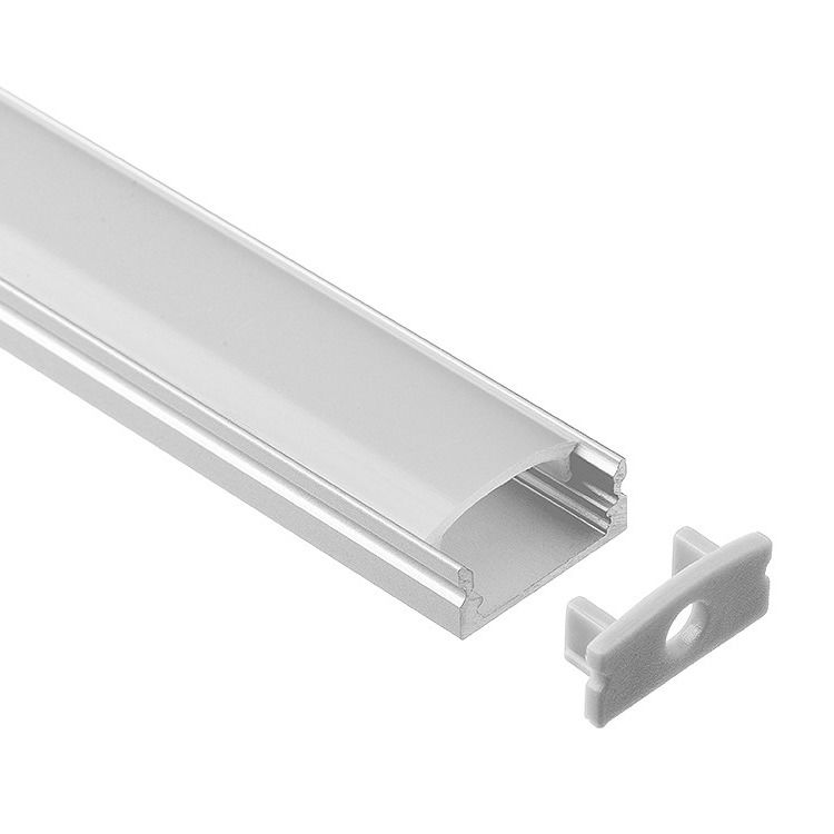 Surface Mounted Aluminium LED Profile Extrusion 17.3*8.2mm For LED Strip