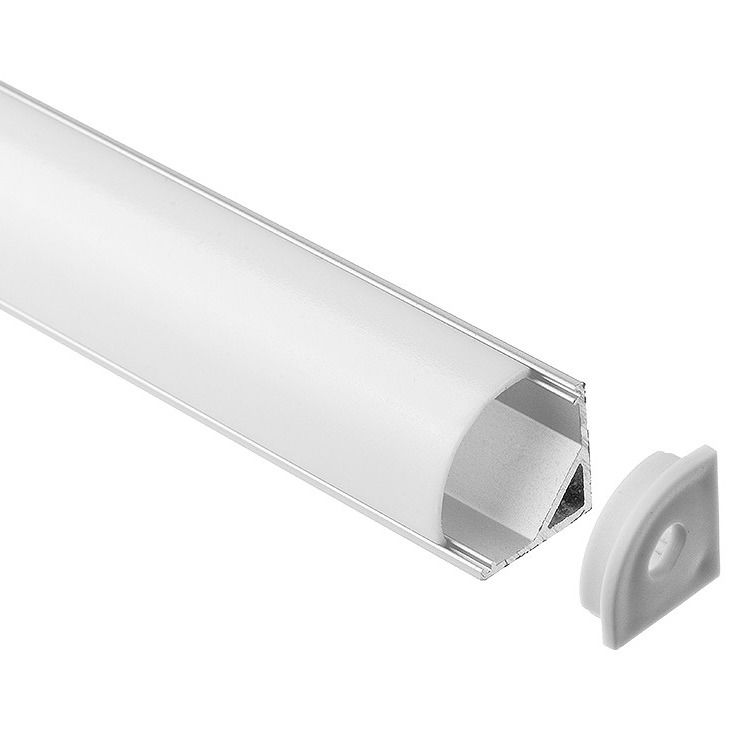Small Quadrant Corner Profile LED Light 2m 4m Length 90 Degree 16*16mm