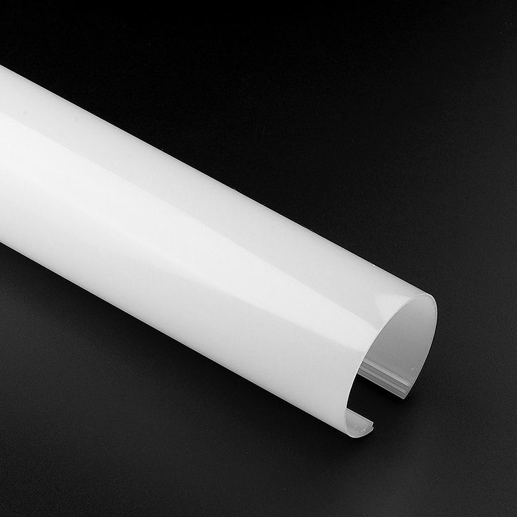 Suspended Aluminum LED Strip Extrusions Anodized 60mm Round 180 Degree