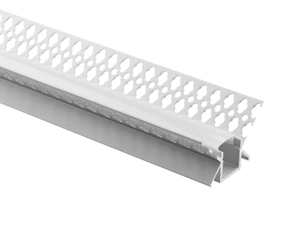 46*15mm V Shape Plaster LED Strip Channel Extrusion Dry Wall Gypsum For ...