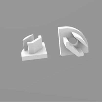 Surface Mounted Small LED Corner Extrusion 8*8mm Aluminium Channel With ...