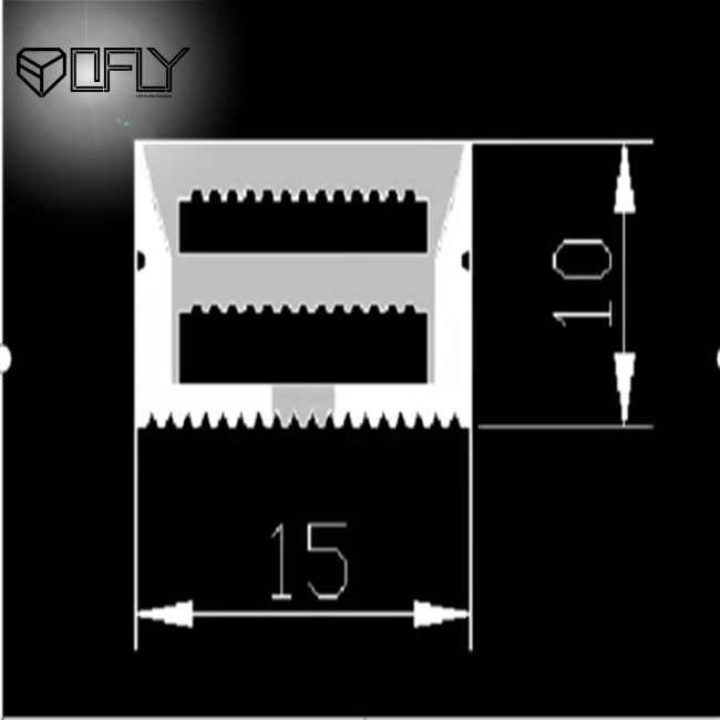 Flexible Rubber Silicone Neon Tube for LED Strip Lighting Sizes 15*10mm