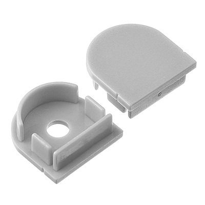 Round LED Lighting Aluminum Extrusions Strip Light Channels Anodized