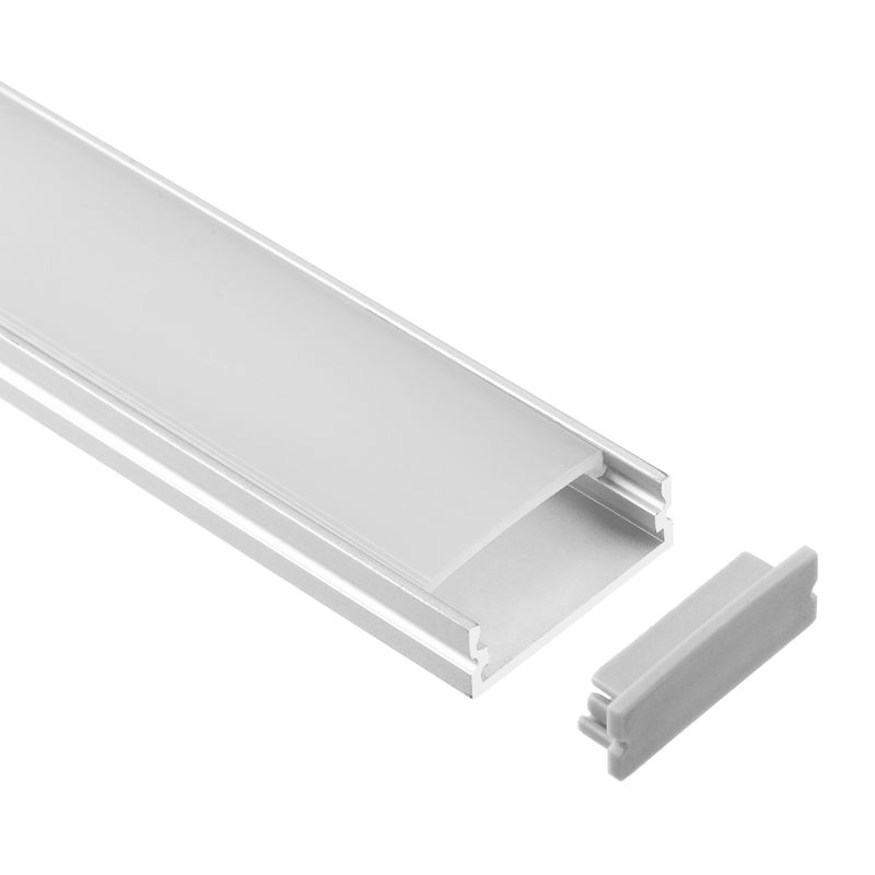 Slim Surface Mounted LED Profile Silver Color 30*10mm Aluminum