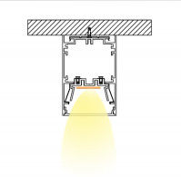 6063 T5 Aluminium LED Profile Surface Mounted Profile For Ceiling ...