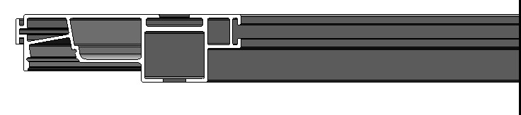 Aluminium Surface Mounted LED Profile For Single Layer Curtain Lighting ...