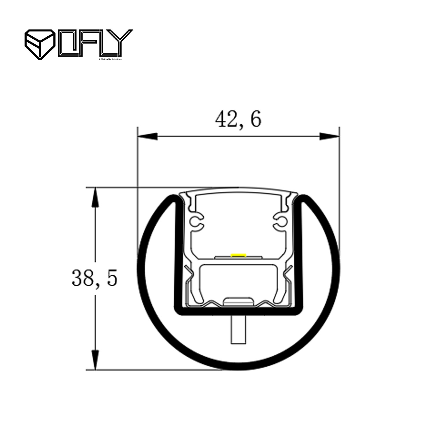 Waterproof Handrail LED Aluminum Profile Stainless Steel Profile ...