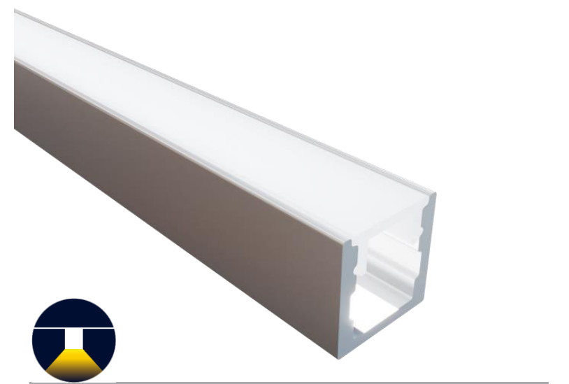 8*8mm Square LED Profile LED Aluminum profile For Cabinet Lights