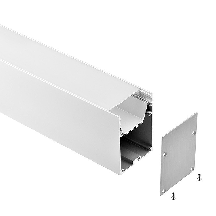 Oblong Suspended LED Profile Aluminium Alloy Anodized LED Channel ...