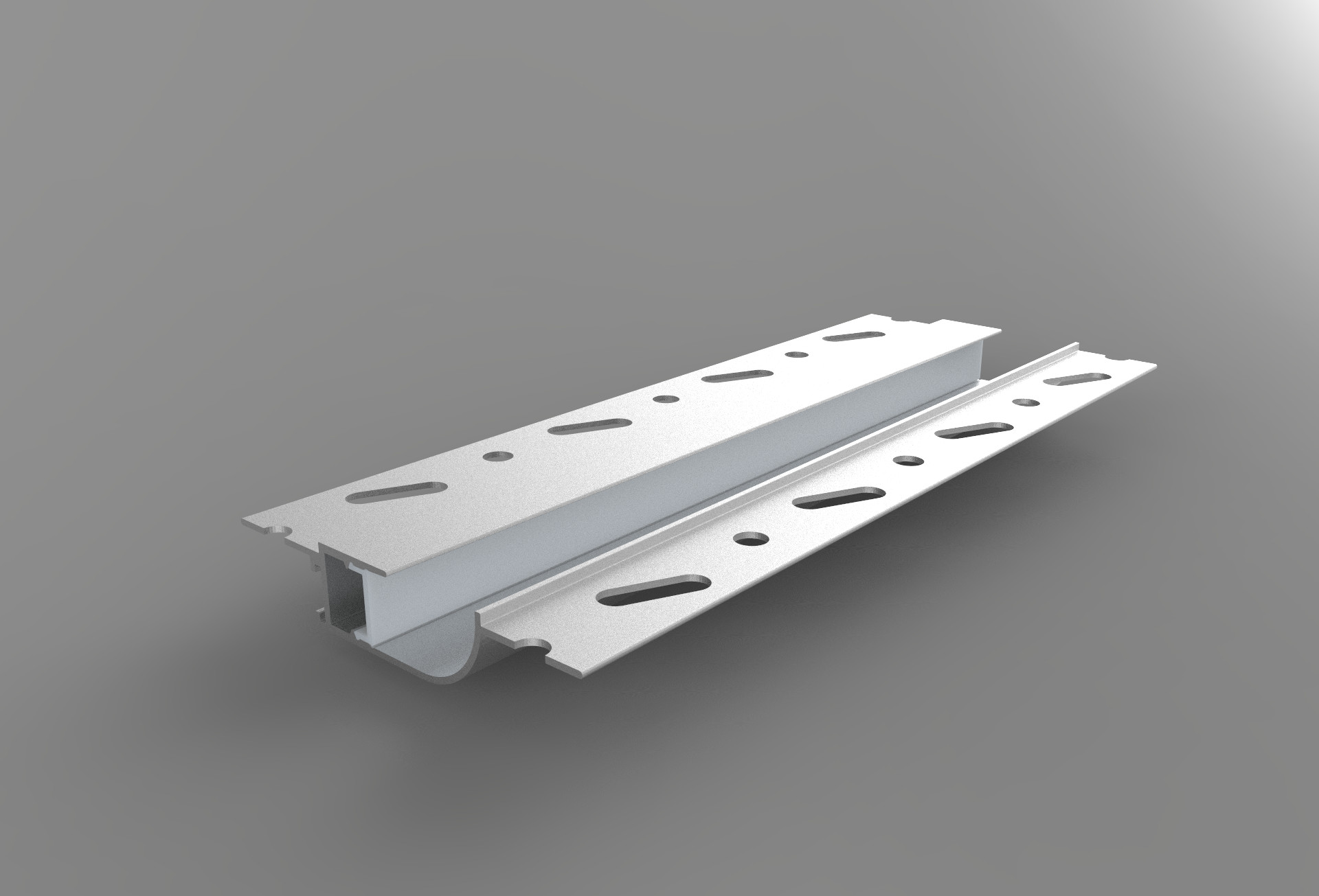 Plaster Drywall LED Strip Channel Extrusion 81*15mm Anodized For Wall ...