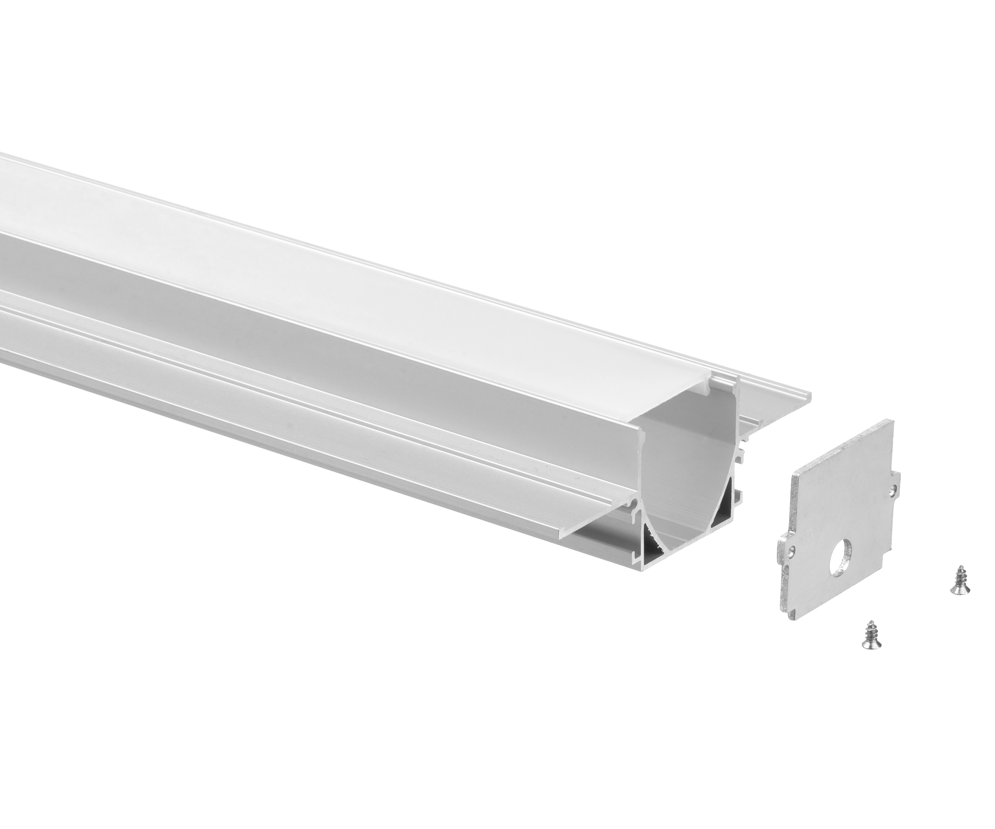 88*33mm Plaster LED Profile Aluminum 3m 4m Length For Kitchen Cabinets