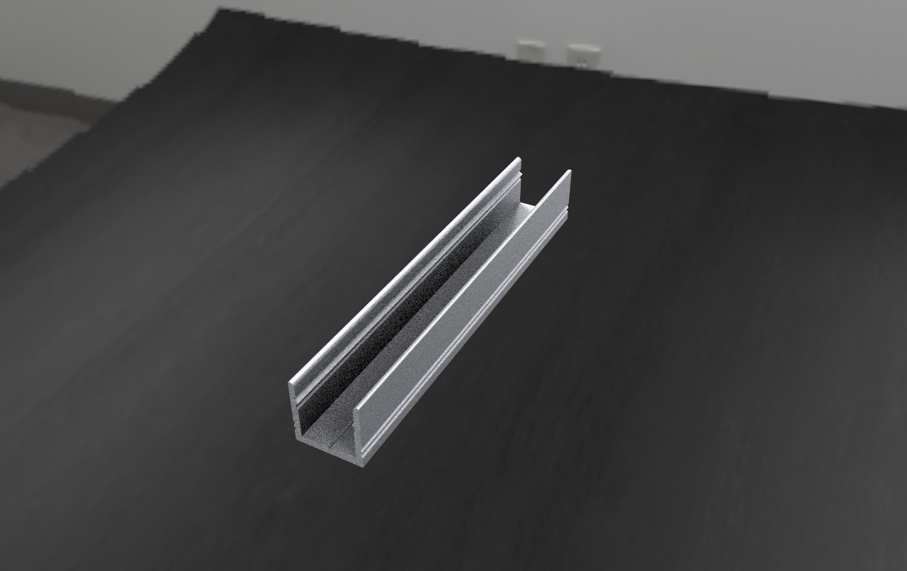 Linear LED Light Strip Channel Surface Mounted Extrusion Aluminum 15*16mm