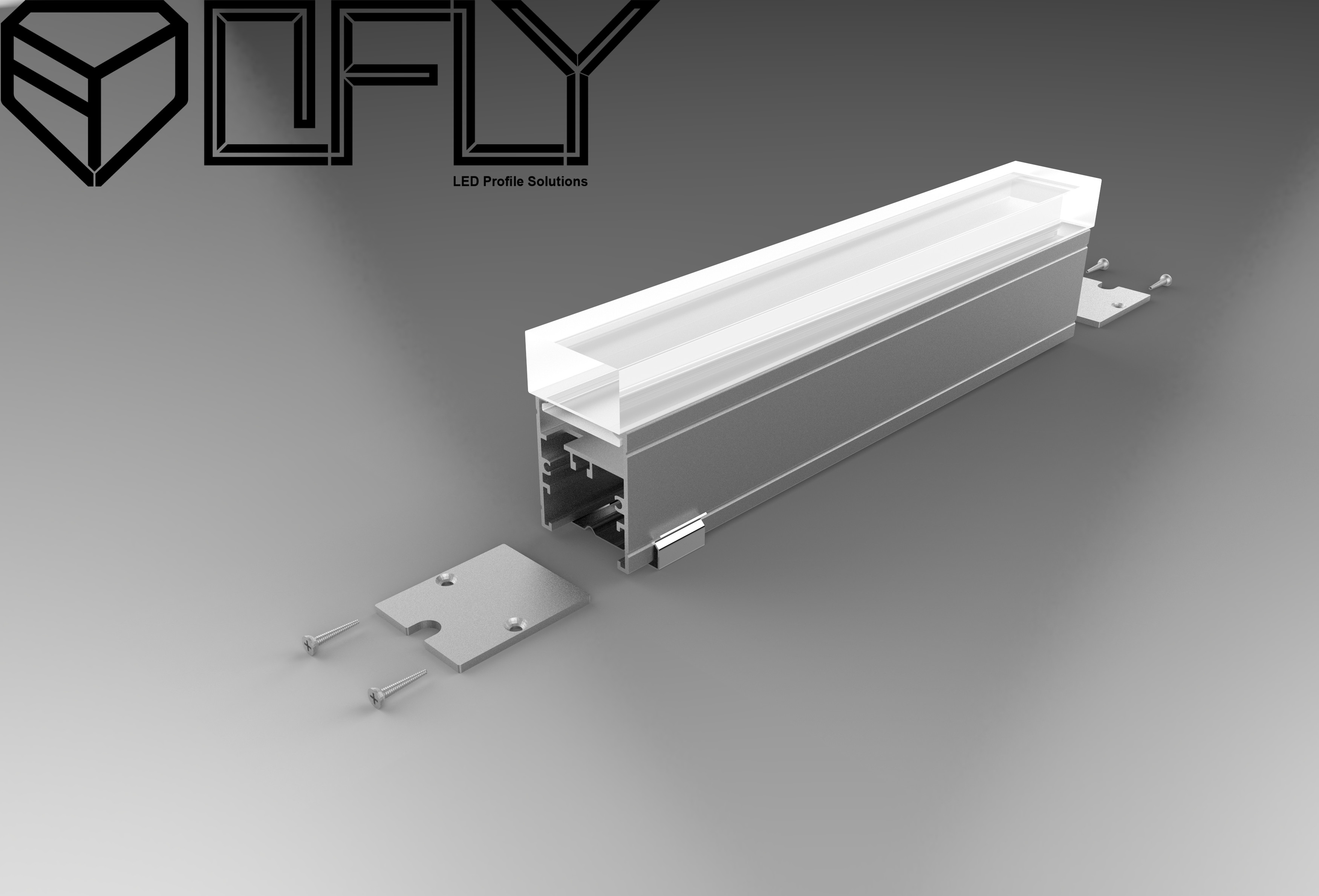 Oblong Suspended LED Profile 36*20mm Aluminum LED Profile For LED Strip ...