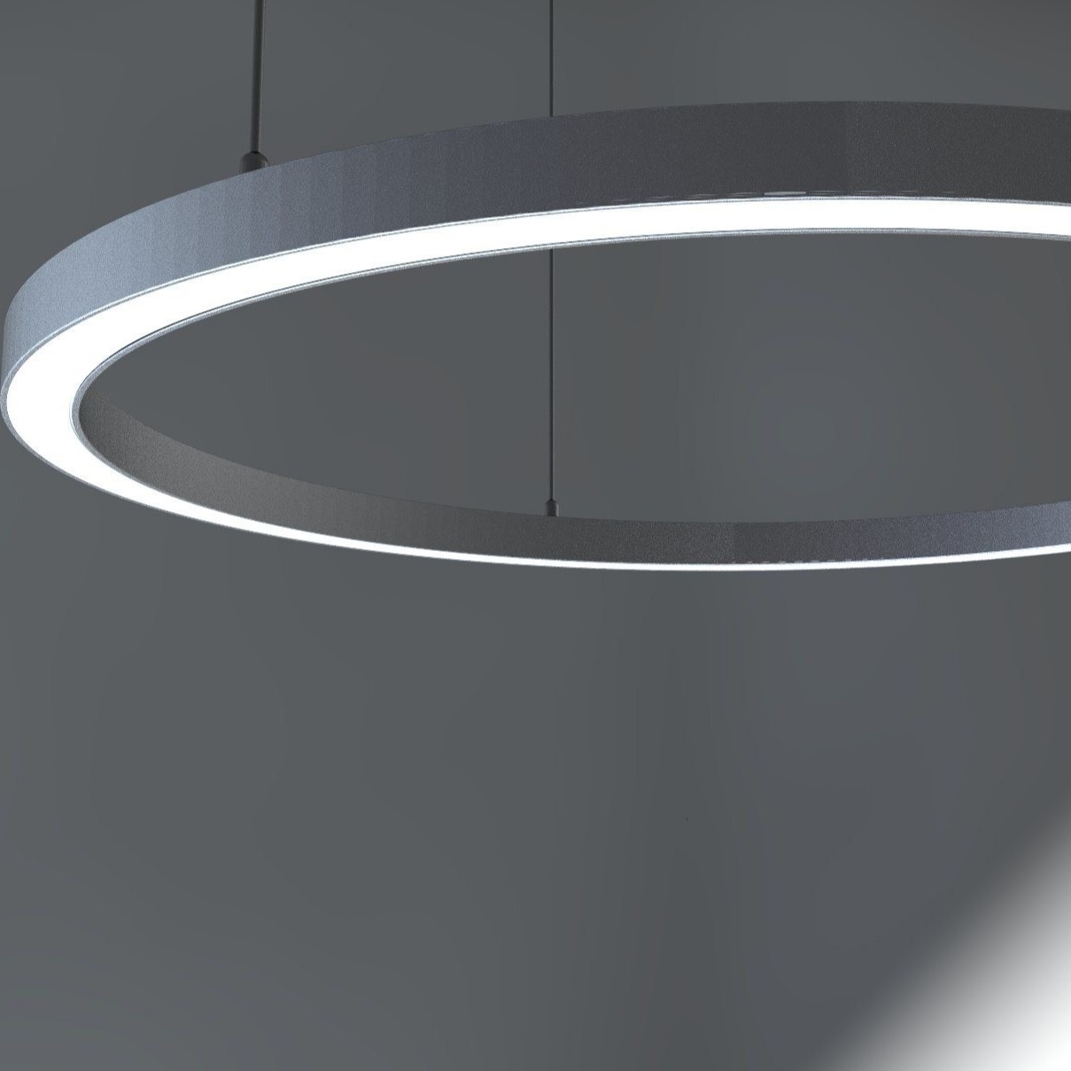 Circular Strip Light Aluminum Channel Anodized 25*25mm LED Linear Profile