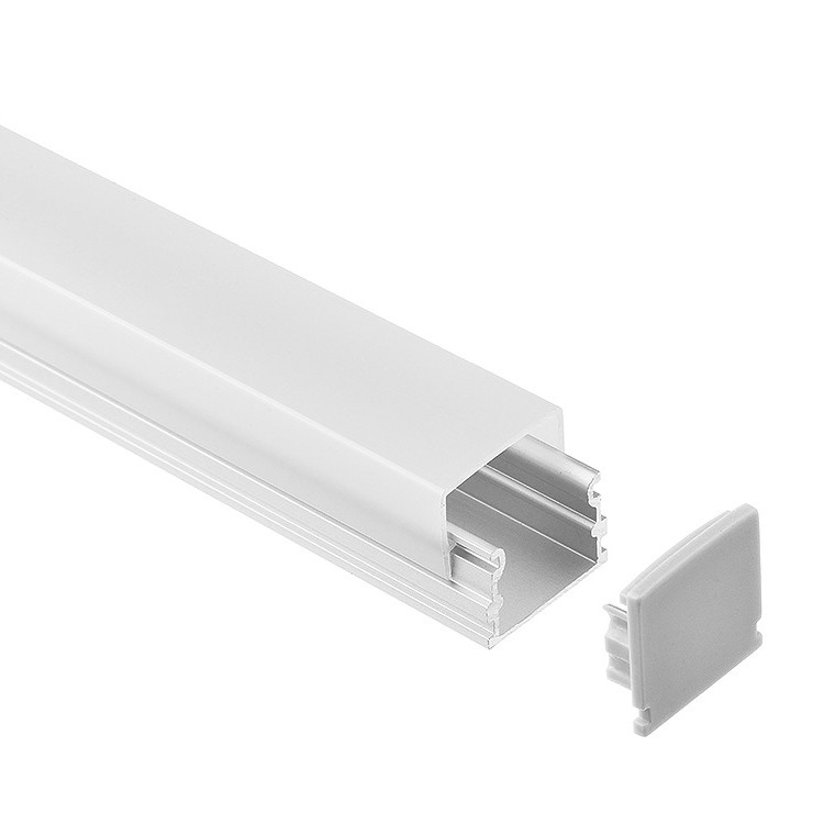 Wall Surface Mount LED Channel Anodized Aluminium Profile For LED Strip ...