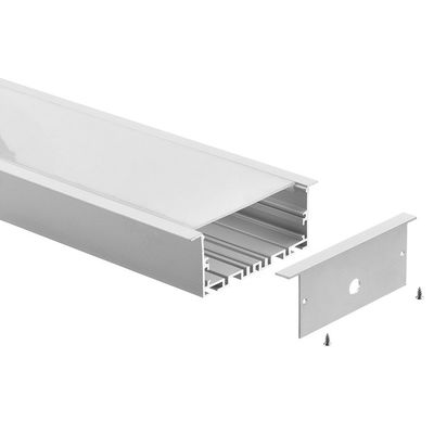 Durable 50*35mm Recessed LED Profile Aluminum Channel With Soft Lighting