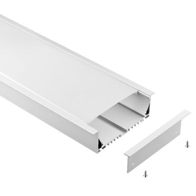 Durable 50*35mm Recessed LED Profile Aluminum Channel With Soft Lighting