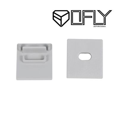 56*17mm Plaster LED Channel With Prismatic Cover Anti-Dazzle For LED Strip