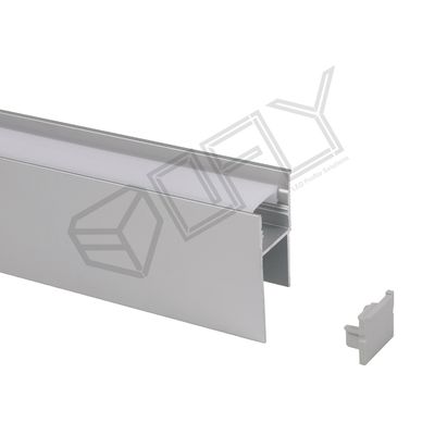40*16mm Plaster LED Alu Profile With PC Cover For LED Strip Lighting